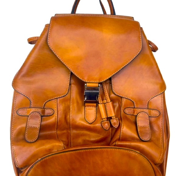 Old Trend | Bags | Nwot Old Trend Rich Tan Leather Backpack | Poshmark